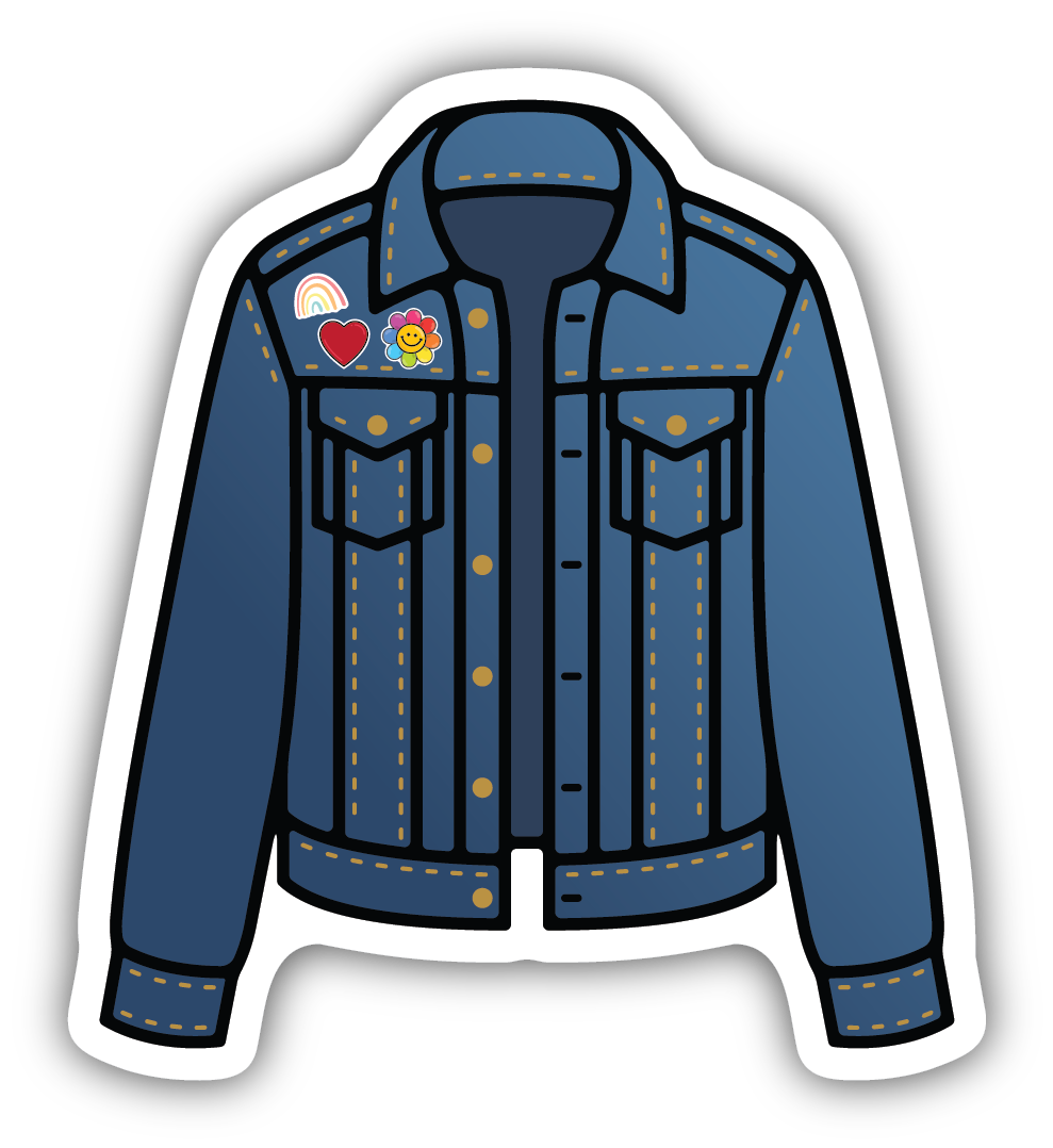 Denim Jacket Sticker – Bird Kingdom Giftstore
